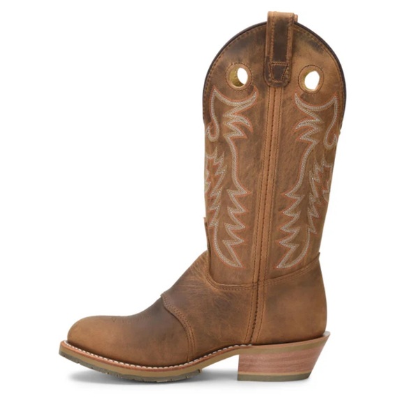 Double H | Shoes | Double H Brown Leather Western Heeled Boots | Poshmark